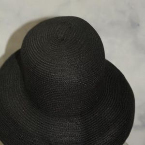 August | Accessories | August Black Paper Bowler Hat | Poshmark